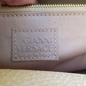 Versace | Bags | New Vintage Light Creamgold Versace Leather Shoulder ...